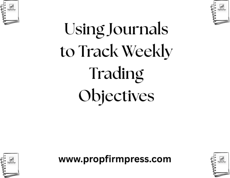 Using Journals to Track Weekly Trading Objectives - Prop Firm Press